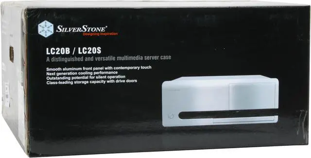 SILVERSTONE Black Lascala Series LC20-B ATX Media Center / HTPC Case ...