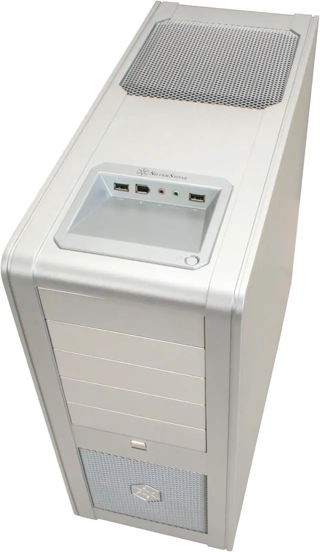 SilverStone Fortress Series FT01-SW Silver Uni-body Computer Case ...