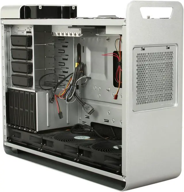 SilverStone Fortress Series SST-FT02S-W-USB3.0 Silver Computer Case ...