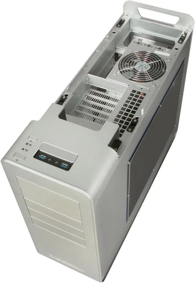 SilverStone Fortress Series SST-FT02S-W-USB3.0 Silver Computer Case ...
