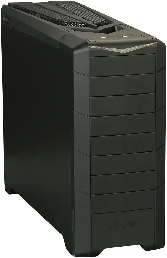 SilverStone RAVEN RV02B-W-USB3.0 Matte black 0.8mm Steel ATX Full Tower ...