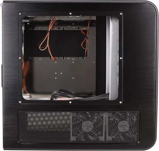 SilverStone Temjin Series TJ07B-W-USB3.0 Black Aluminum ATX Full Tower ...