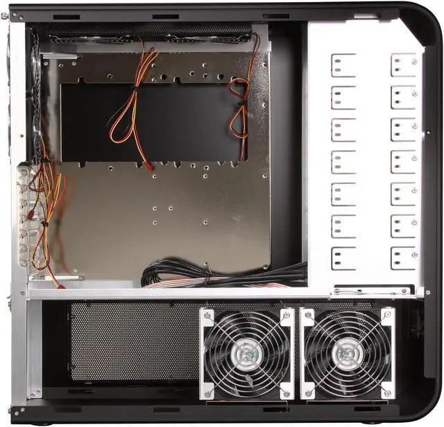SilverStone Temjin Series TJ07B-W-USB3.0 Black Aluminum ATX Full Tower ...
