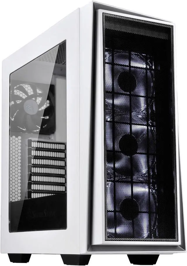 SilverStone Redline Series SST-RL06WS-PRO White with Silver Trim + LED ...