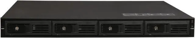 iStarUSA M-140-ITX Black 1U Rackmount 4-Bay Trayless Storage Server ...