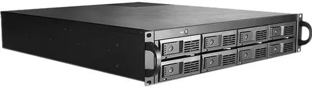 iStarUSA M-280-JB Black 2U Rackmount 3.5" 8-Bay Trayless JBOD Storage ...