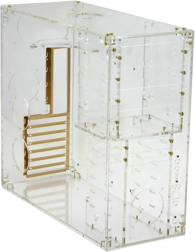 Sunbeam LAC-GT Green 5.0 & 8.0mm thick acrylic panels ATX Mid Tower ...