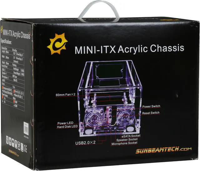 Sunbeam ACMI-P-T Transparent Computer Case - Newegg.com