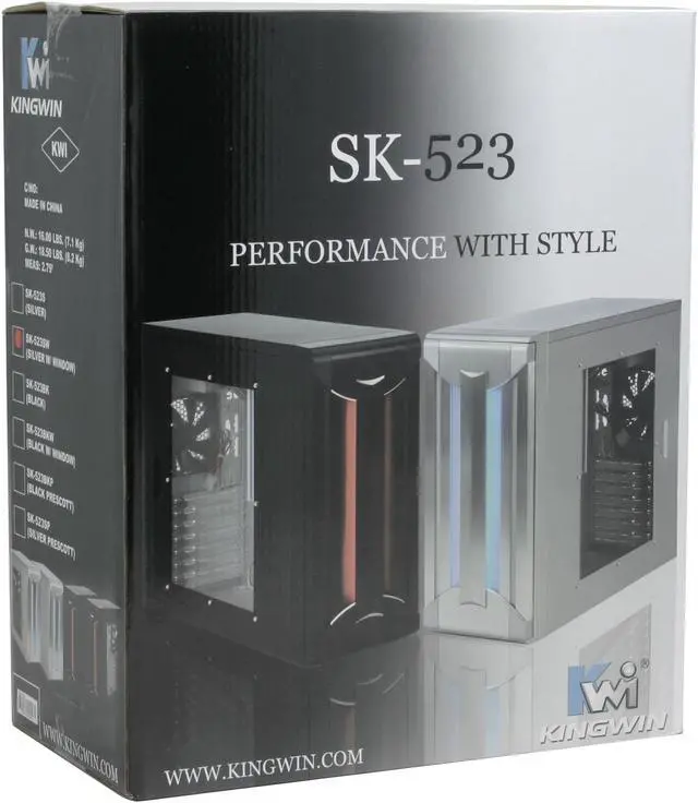 KINGWIN SK-523SW Silver Computer Case - Newegg.com