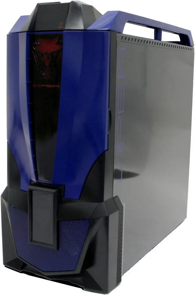 MGE CA-VIPER-KB Black/Blue Computer Case - Newegg.com