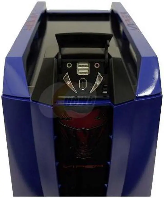 MGE CA-VIPER-KB Black/Blue Computer Case - Newegg.com