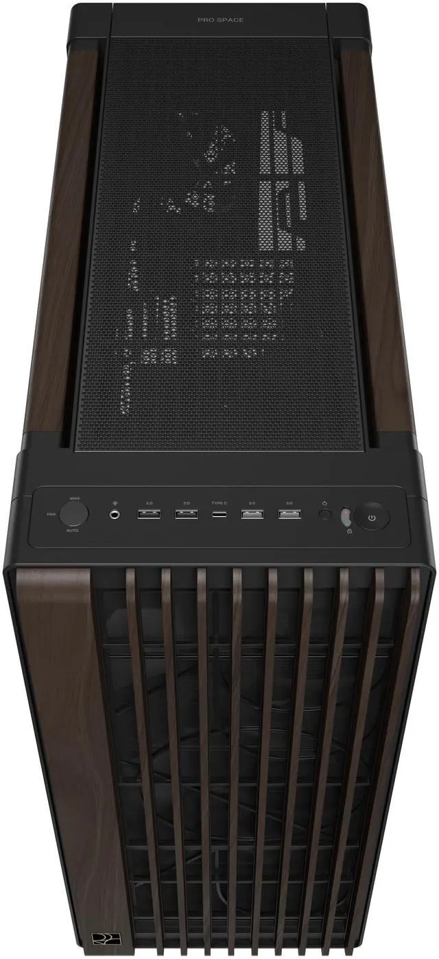 ASUS ProArt PA602 Wood Edition Modern Black E-ATX Mid-Tower Case with ...
