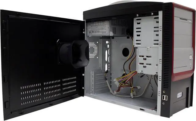 CODEGEN CAT-1015-RD Black/Silver Computer Case - Newegg.com
