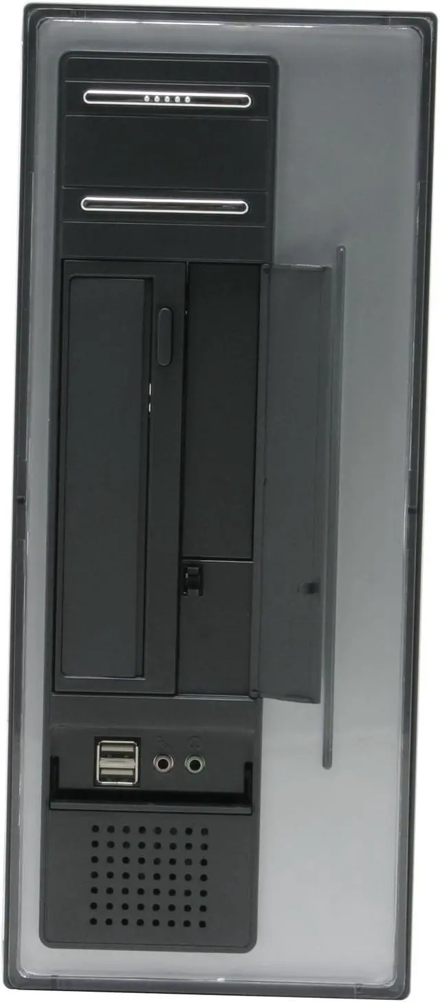 Athenatech Silver / Charcoal A100SC.270 Micro ATX Media Center / HTPC ...