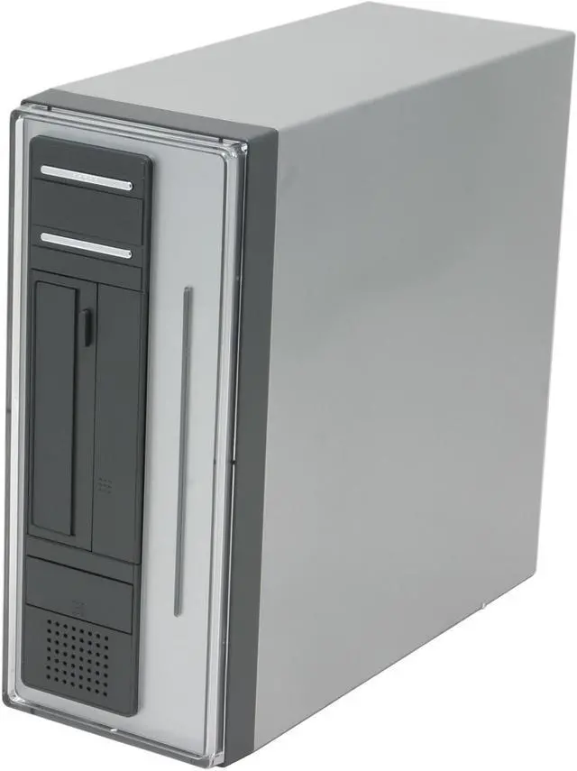 Athenatech Silver / Charcoal A100SC.270 Micro ATX Media Center / HTPC ...