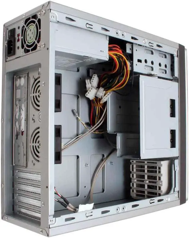 Athenatech Silver / Charcoal A100SC.270 Micro ATX Media Center / HTPC ...