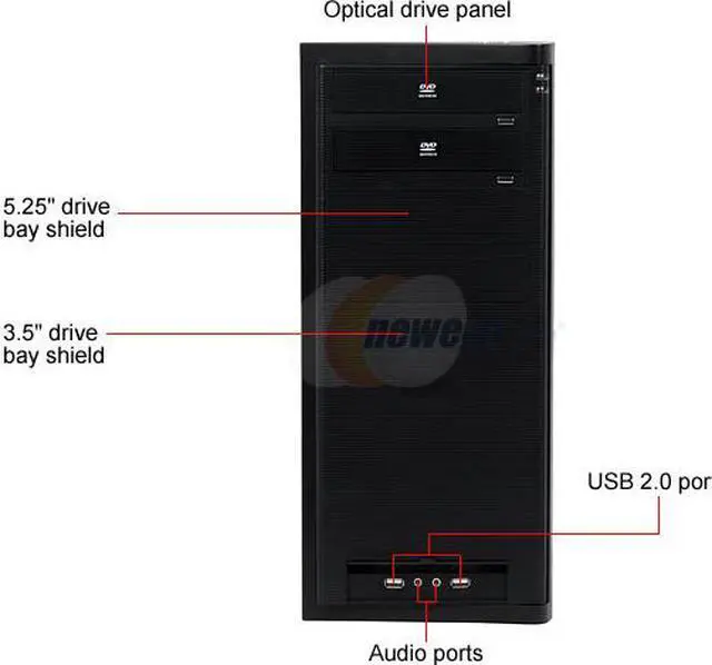 Athena Power CA-1000B48 Black PC Computer Case - Newegg.com