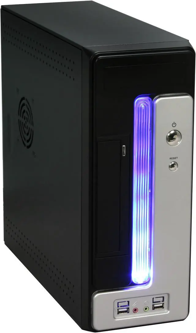Athena Power CA-1015IS47 Silver / Black Computer Case - Newegg.com