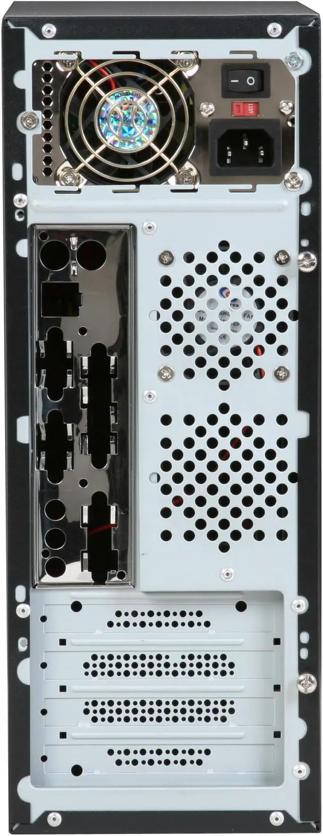 Athena Power CA-1015CR40H21 Black / Red SECC Steel MicroATX Desktop ...