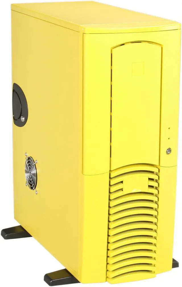 Athena Power CA-601Y60 Yellow SECC 1.0mm Steel ATX Full Tower Computer ...