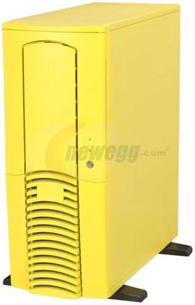 Athena Power CA-601Y95 Yellow SECC 1.0mm Steel ATX Full Tower Computer ...