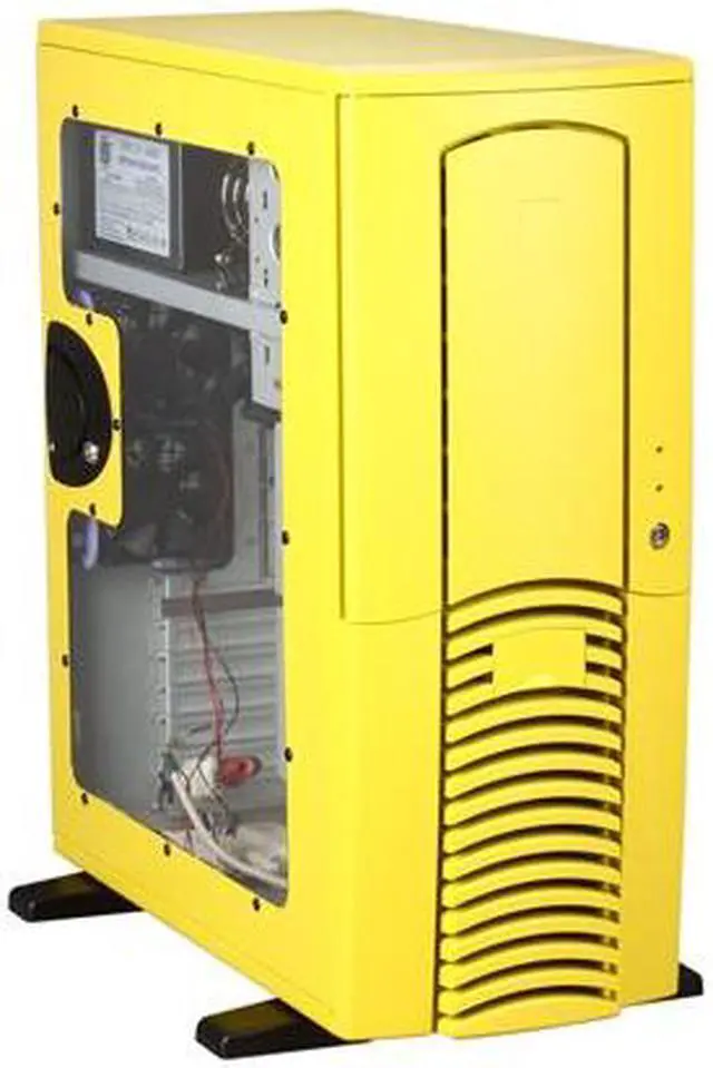 Athena Power CA-601YW60 Yellow SECC 1.0mm Steel ATX Full Tower Computer ...