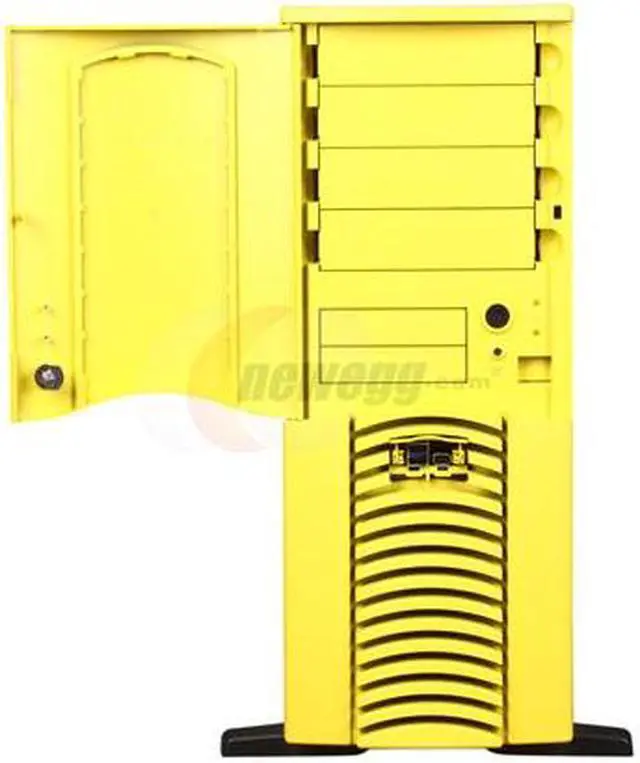 Athena Power CA-601YW95 Yellow SECC 1.0mm Steel ATX Full Tower Computer ...