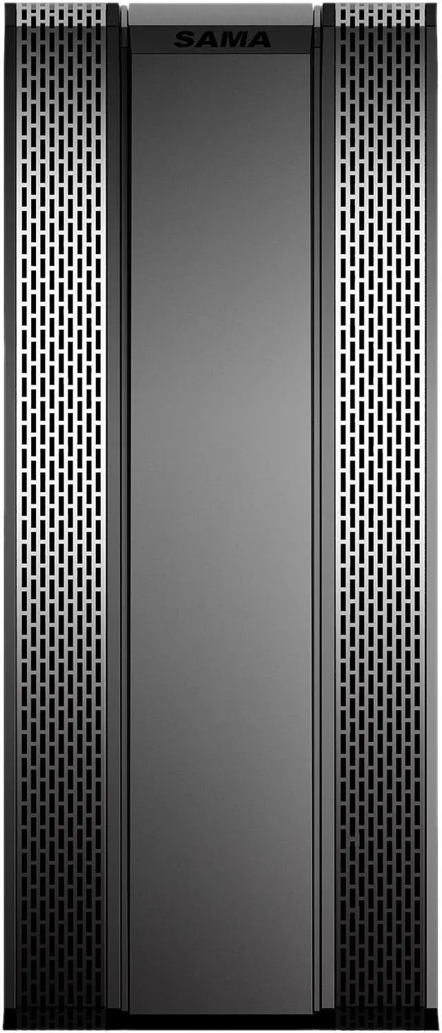 Open Box: SAMA Proxima-RGB Black Dual USB3.0 Steel/ Tempered Glass ATX ...