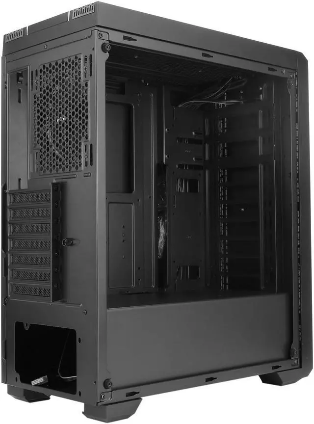 Open Box: SAMA Proxima-RGB Black Dual USB3.0 Steel/ Tempered Glass ATX ...