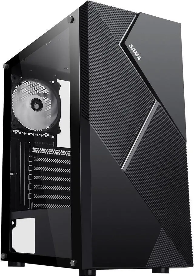 Open Box: SAMA Sama-Line3-ARGB Black Computer Case - Newegg.com