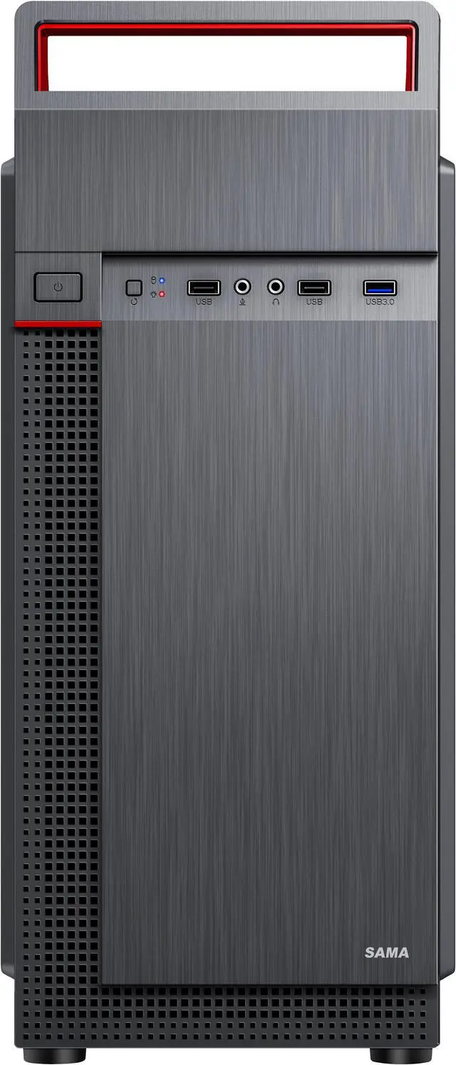 SAMA Sama-S88-BK Black ATX Mid Tower USB3.0 Computer Case w/3 x 120mm Fans (Pre-Installed ...