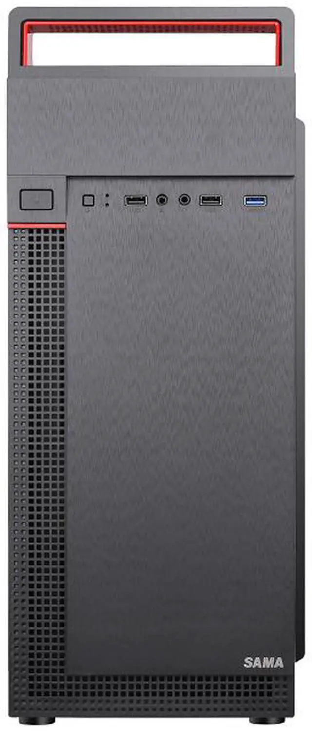 SAMA S88-TG Black USB3.0 Steel /Tempered Glass ATX Mid Tower Computer ...