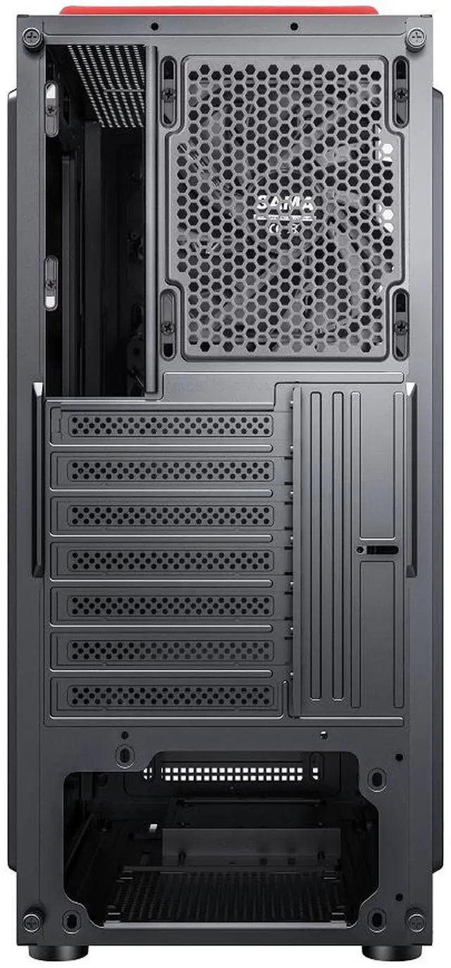 Open Box: SAMA S88-TG Black USB3.0 Steel /Tempered Glass ATX Mid Tower ...