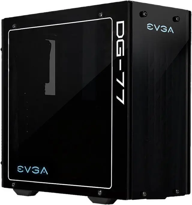 Open Box: EVGA DG-77 Matte Black Mid-Tower, 3 Sides of Tempered Glass ...