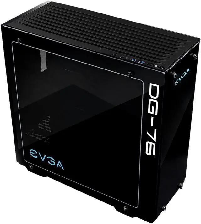 EVGA DG-76 Matte Black Mid-Tower, 2 Sides of Tempered Glass, RGB LED ...