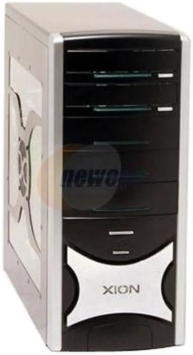 XION Solaris XON-401 Black with Green LED Light Steel ATX Mid Tower ...