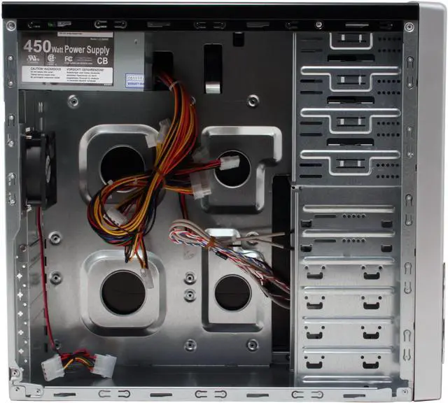 XION Solaris XON-401 Black with Green LED Light Steel ATX Mid Tower ...