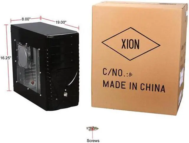 XION AXP 120 Gaming Series AXP120-001BK Black Computer Case - Newegg.com