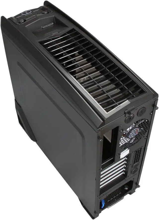 XION XION Gaming Series XON-985-BK Black with BLUE LED Light Computer ...