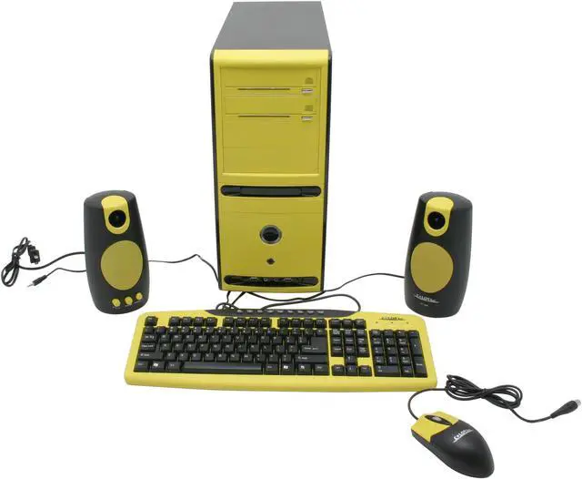 ATRIX COLORS-it CSCI-L8024-C47 Black/Yellow Computer Case - Newegg.com