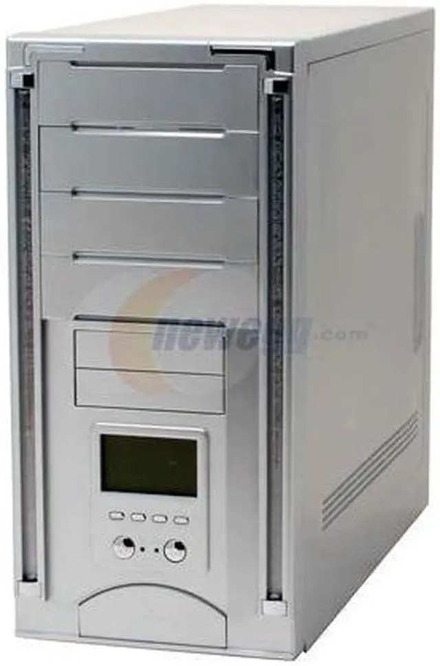 JPAC 412Silver Steel ATX Mid Tower Computer Case 500W Power Supply ...