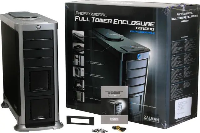 ZALMAN PROFESSIONAL GS-1000-TT Titanium Computer Case Aluminum / 1.0mm ...