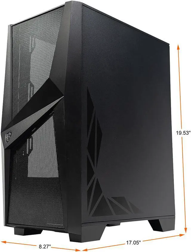 MSI MAG FORGE 100M LITE Black Computer Case - Newegg.com
