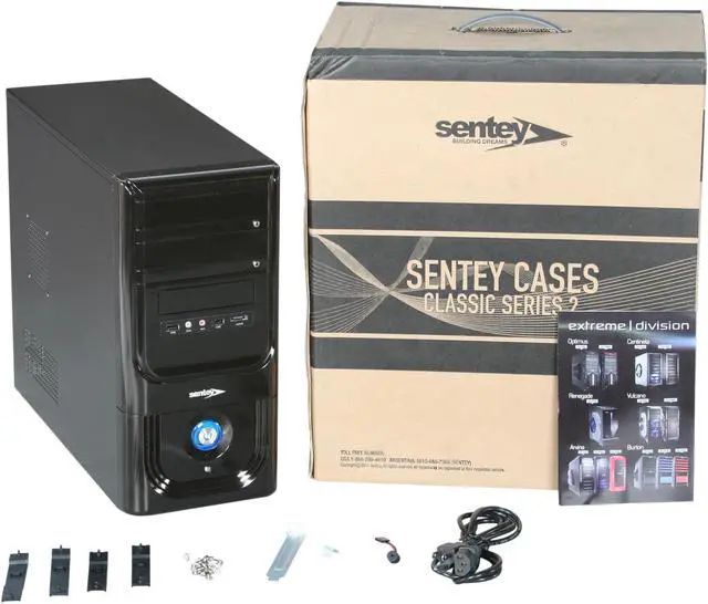 Sentey Classic Series 1332 Mid Tower SECC .6mm 2xUSB/1 x eSATA/PSU ...