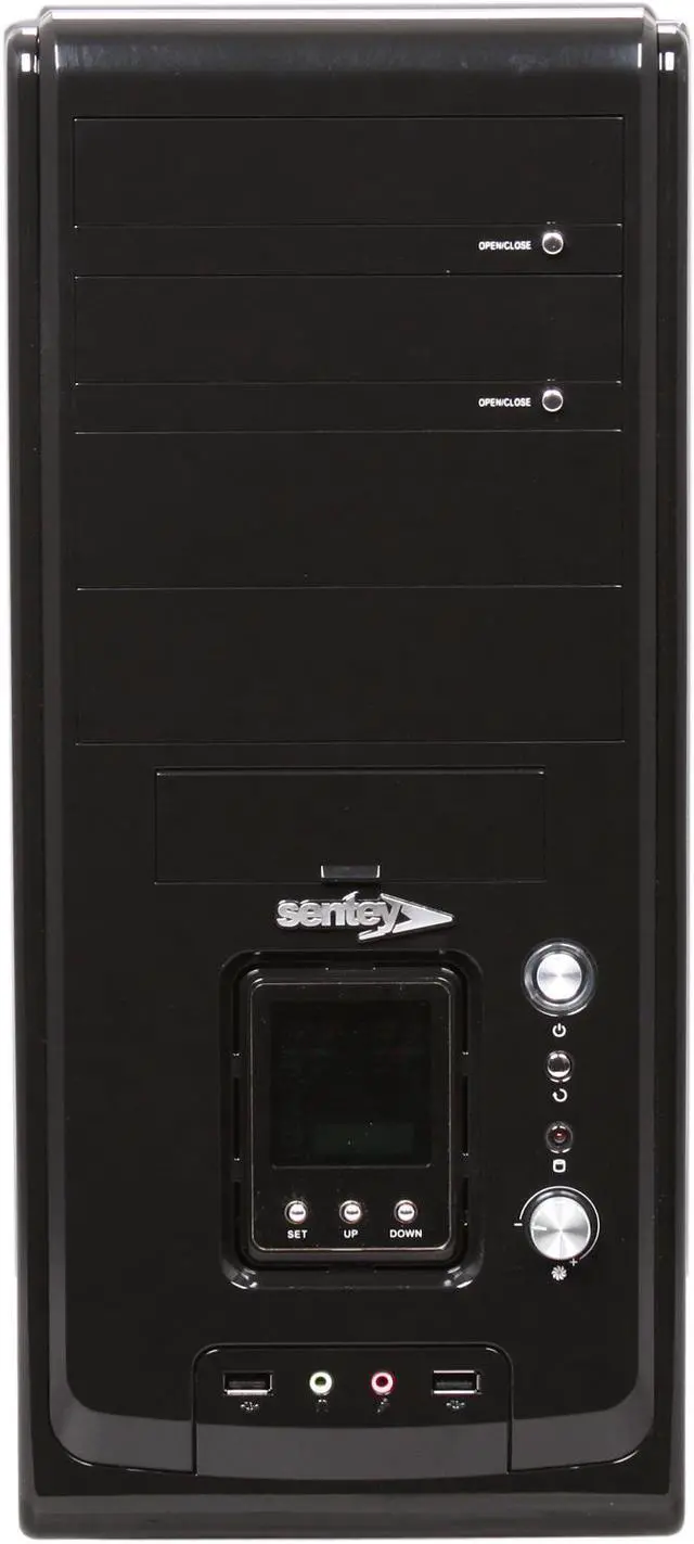 Sentey Delux Series 4234 Mid Tower SECC .7mm 2 x USB/PSU BCP600-OS/ATX ...