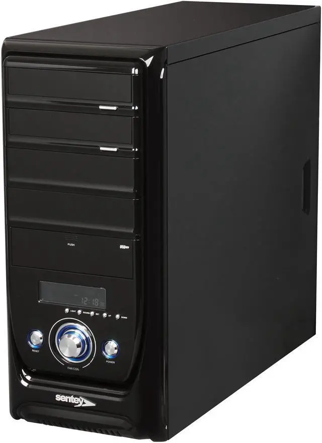 Sentey Delux Series 4237 Mid Tower SECC .7mm 2 x USB/PSU BCP600-OS/ATX ...