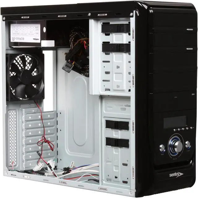 Sentey Delux Series 4237 Mid Tower SECC .7mm 2 x USB/PSU BCP600-OS/ATX ...