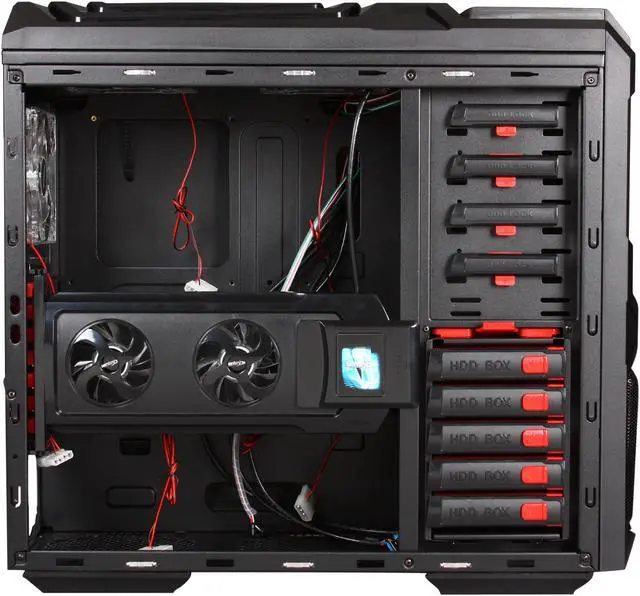 Sentey Extreme Division GS-6600 Wolf Black 1mm SECC ATX Full Tower ...