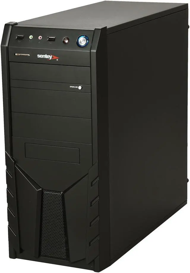 Sentey Classic Series CS1-1420 TAC2.0 Black Computer Case with SD/MMC ...