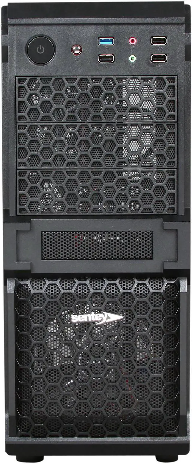 Sentey Cobra Plus Extreme Division Tower Case - 2 x 120mm Blue LED Fan ...